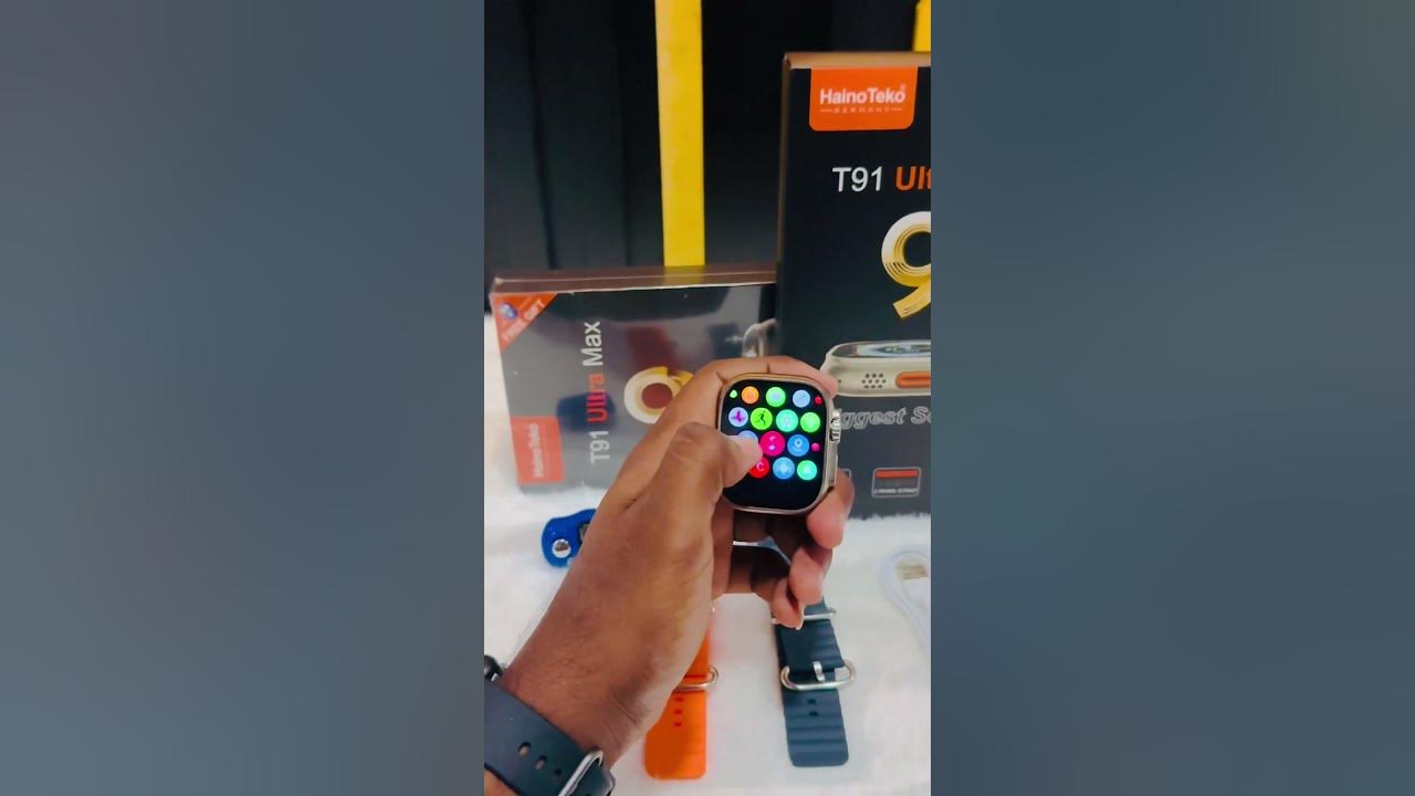 Haino Teko T91 Ultra Max Smart Watch – Gold | otc.lk - YouTube