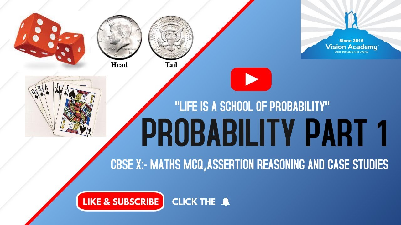 #CLASS10CBSE#MATHS#|PROBABILITY|MCQ|CASE STUDIES|ASSERTION & REASONING - YouTube