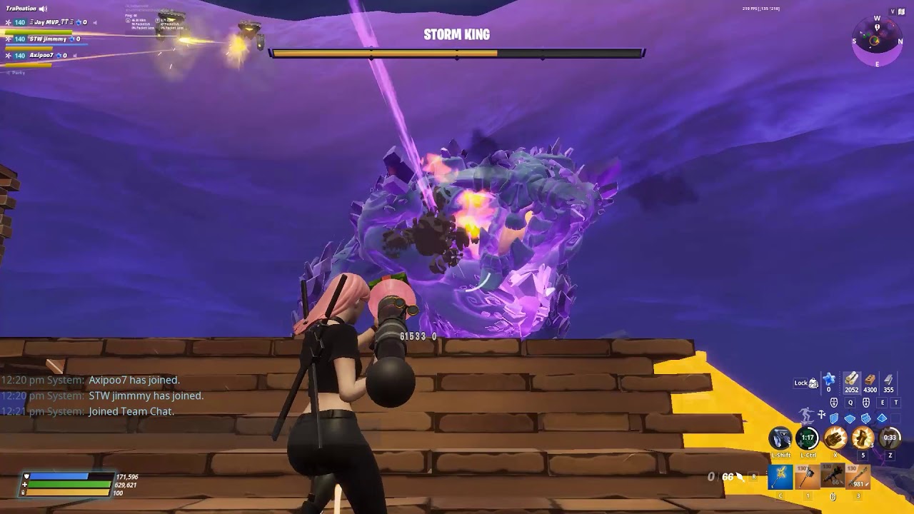 1ST TIME DEFEATING MYTHIC STORM KING (FORTNITE SAVE THE WORLD) - YouTube