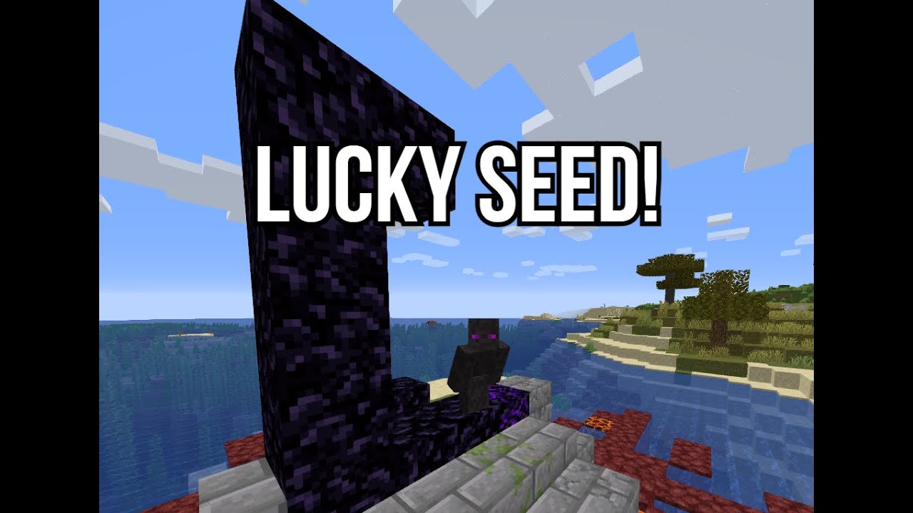 Lucky Minecraft seed! - YouTube