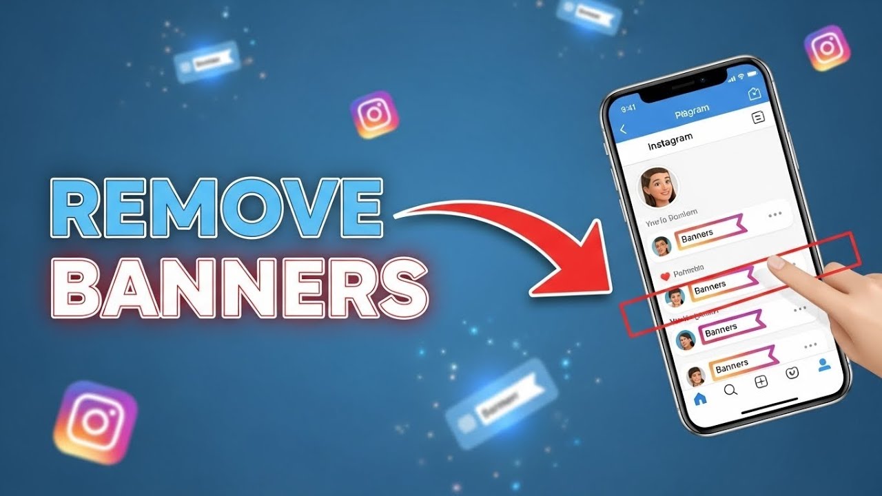 How to Remove Banners from Instagram Profile - YouTube
