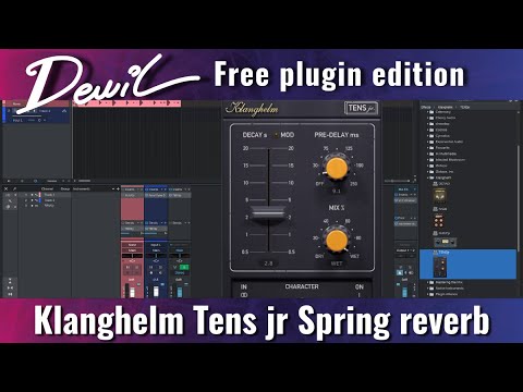 Dewil - Free plugin edition - Klanghelm Tens jr spring reverb - YouTube