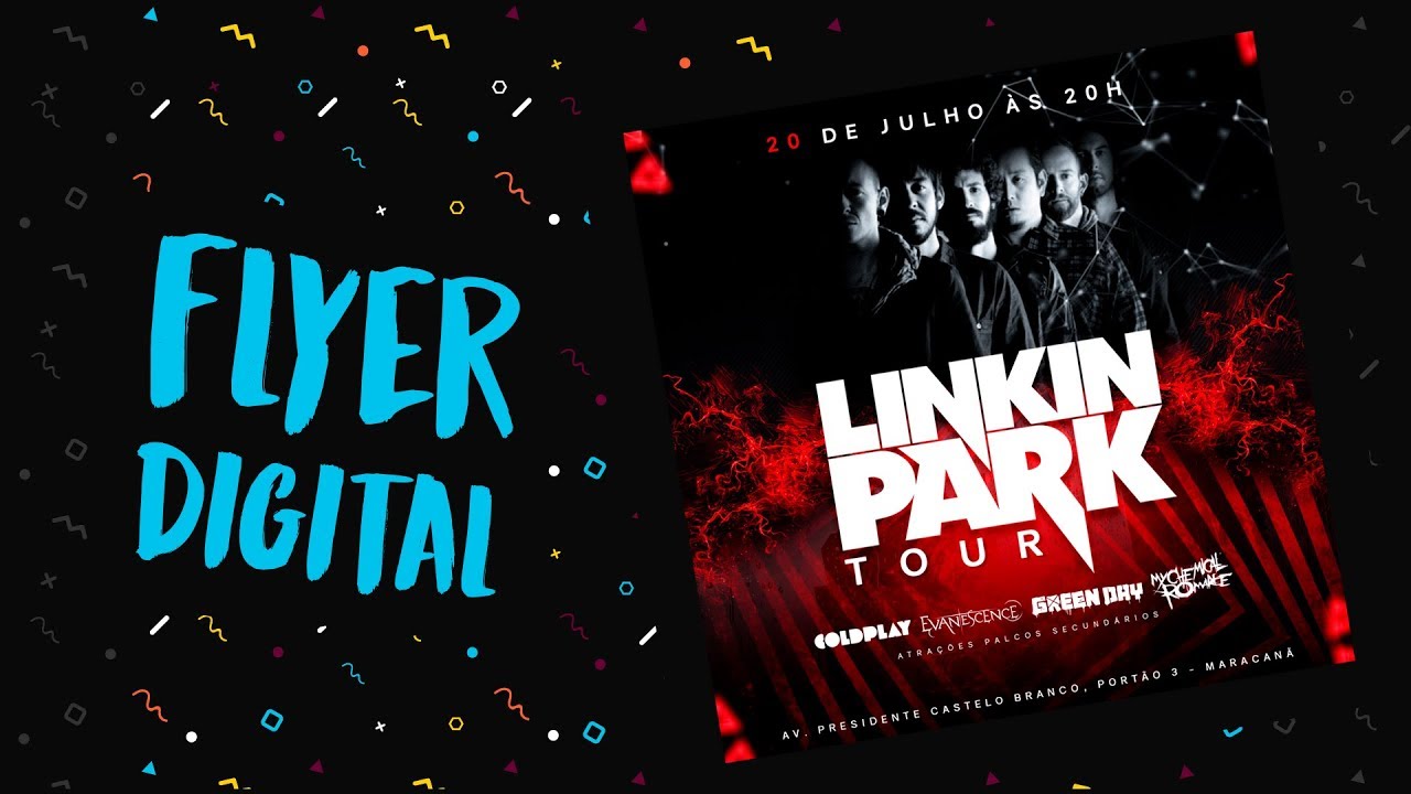 APRENDA A FAZER FLYER DIGITAL - ESPECIAL LINKIN PARK - YouTube