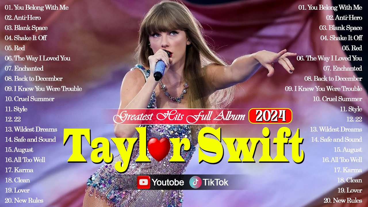 Taylor Swift Songs Playlist 2024 😘 Taylor Swift Greatest Hits😘Collect ...