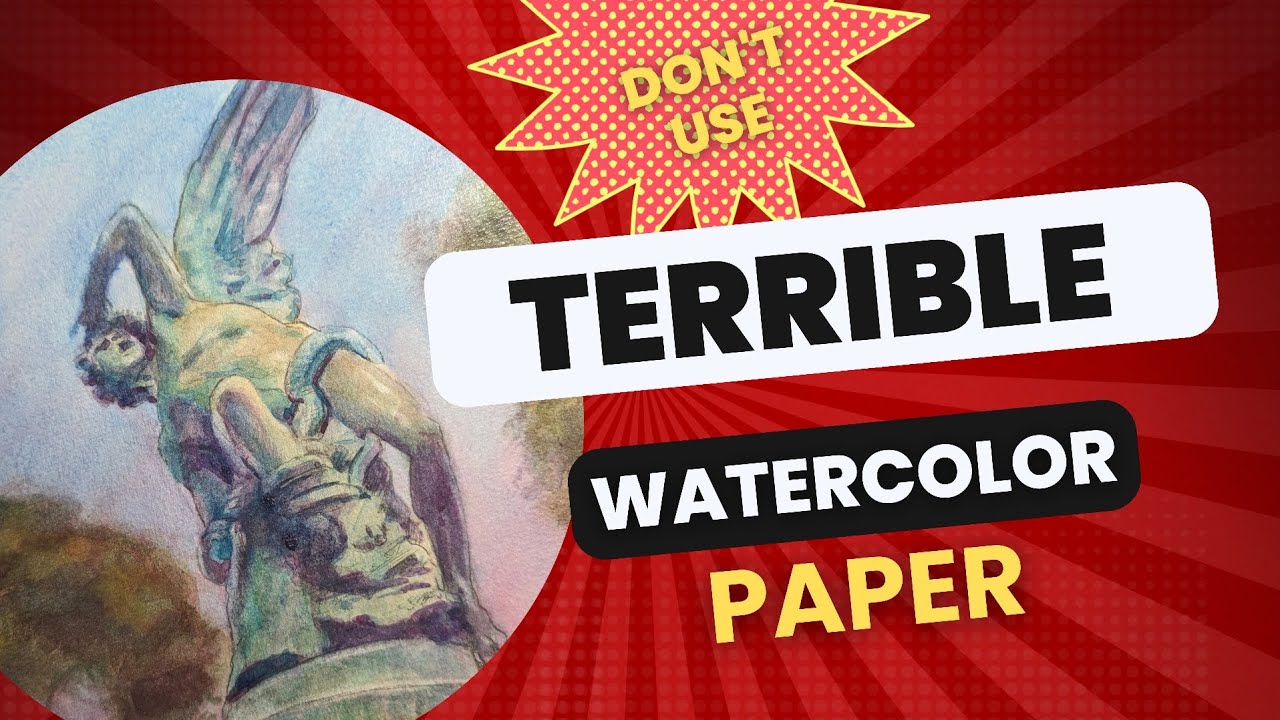 Terrible watercolor paper-Avoid - YouTube