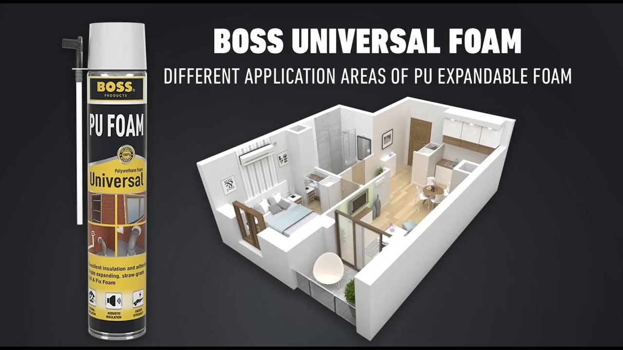 Fill & Fix your Door and Window Frame with Boss Universal PU Foam ...