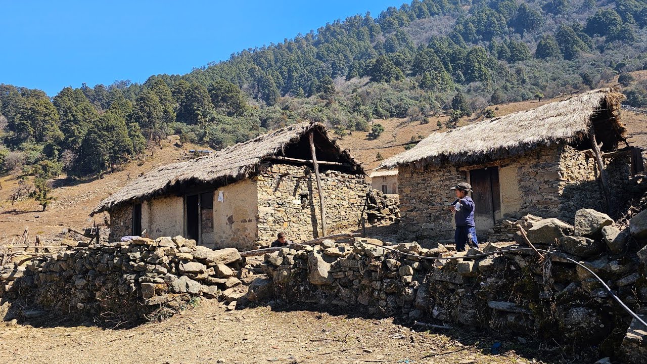 How To Survive In Nepali Mountain Village During Winter | Daily Routine ...