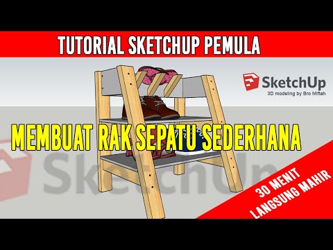 Membuat Rak Sepatu Sederhana | Tutorial Sketchup Pemula - YouTube