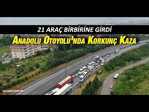 Anadolu Otoyolu'nun Kocaeli kesiminde zincirleme trafik kazası
