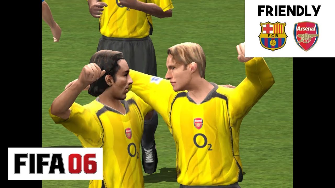 FIFA 06 - Barcelona x Arsenal - YouTube