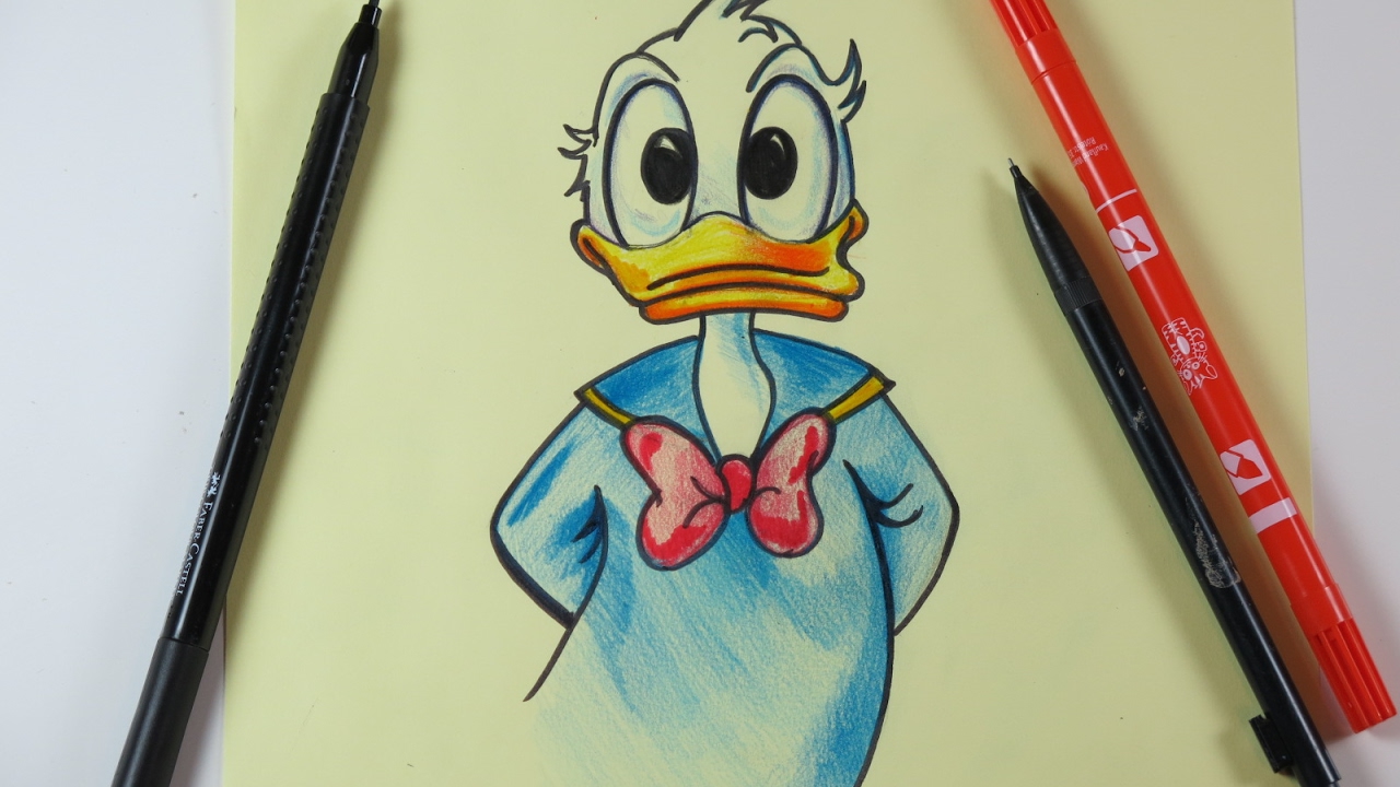 DIY Drawing Donald. How to Draw Donald - YouTube