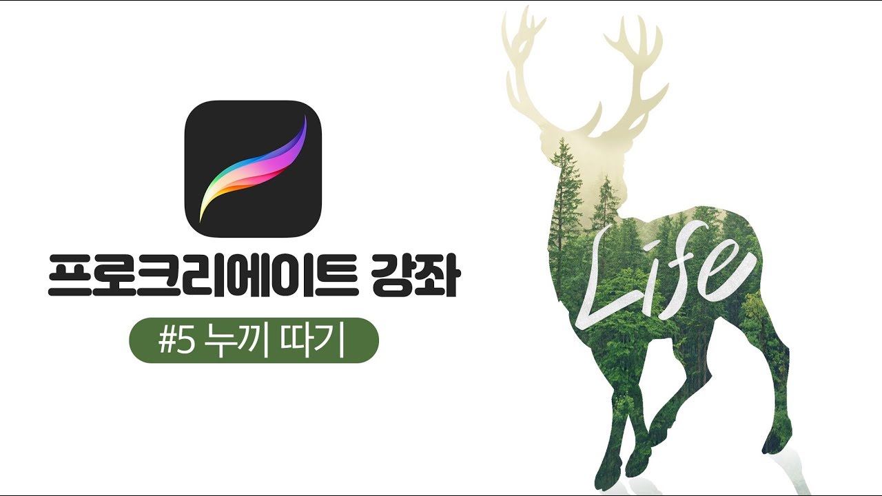 프로크리에이트 강좌 Procreate 5 누끼 따기 클리핑 마스크 활용 클립아트 만들기 Youtube