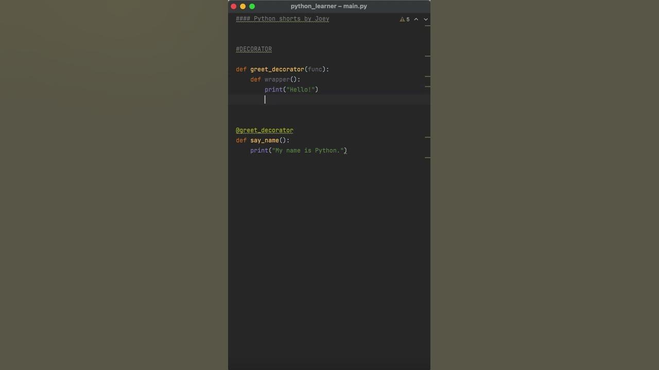 How did I not know creating decorators could be this simple? #shortsfeed - YouTube