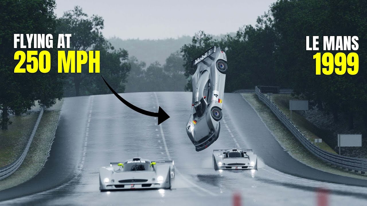 5 Times When Cars Going Airborne In Le Mans - YouTube