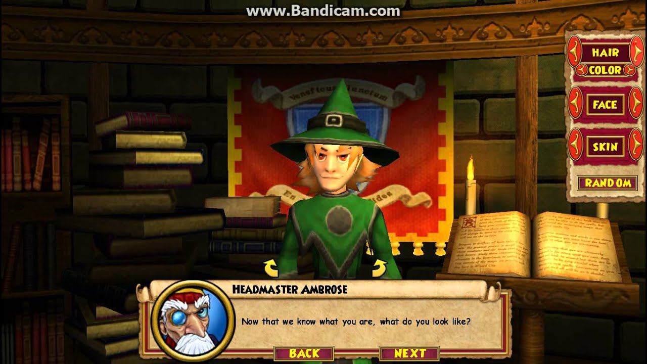 wizard101:walkthrough part 1 making the character - YouTube