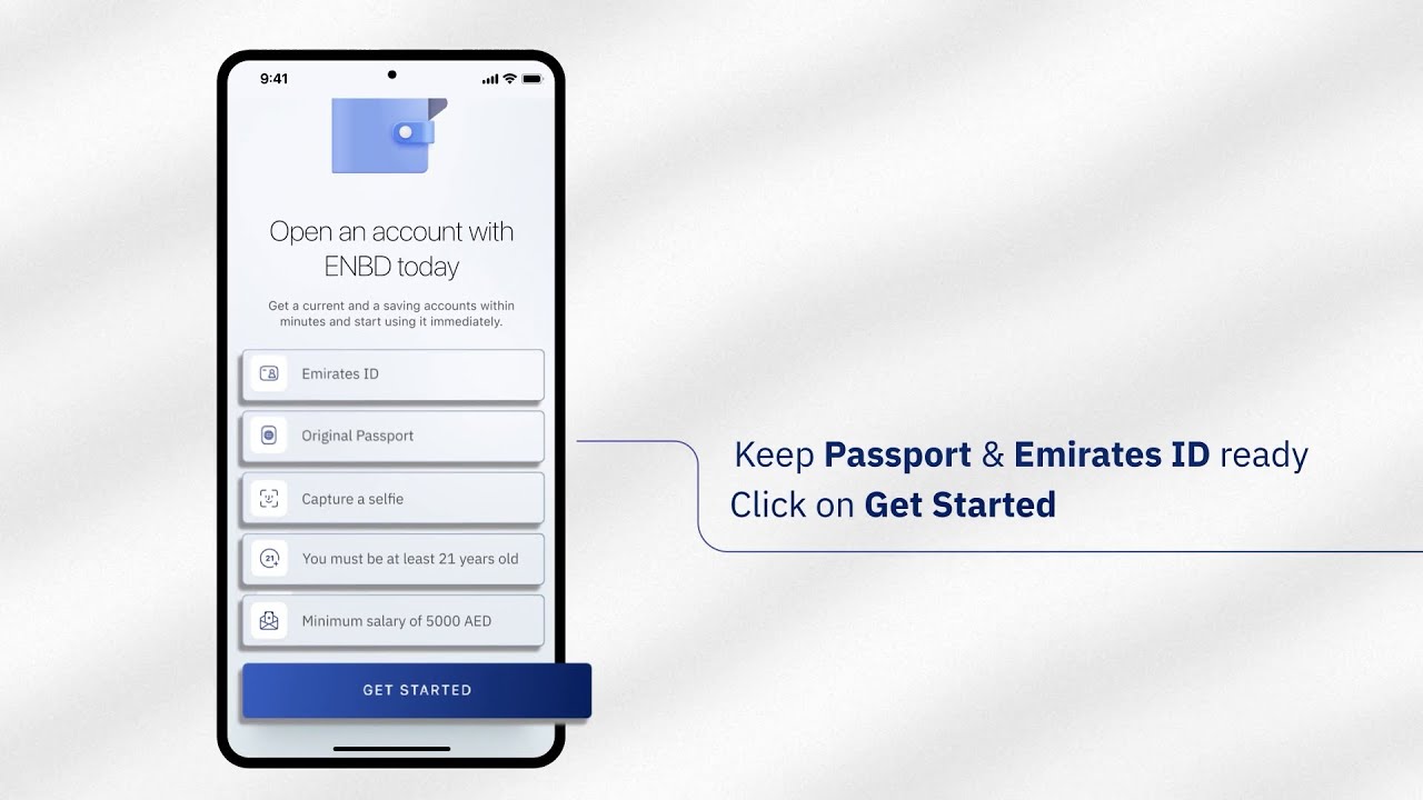 How to open an account on ENBD X - YouTube