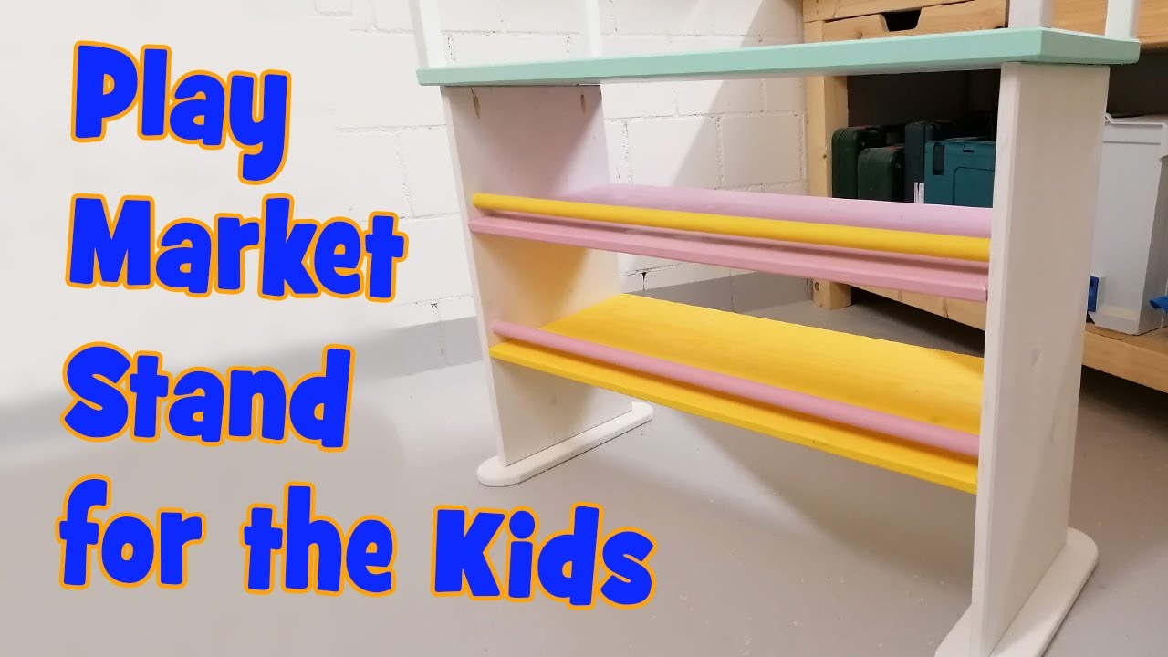 cute and colorful play market stand for the kids - YouTube