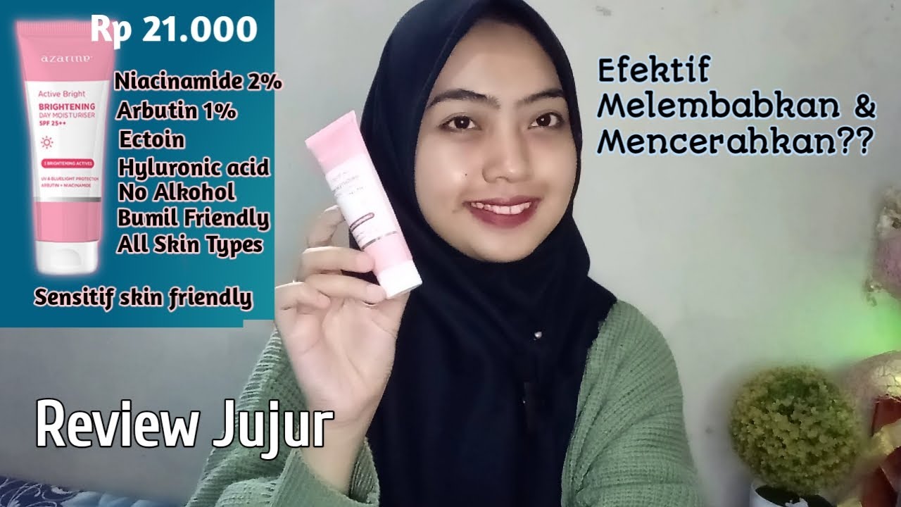 Review Azarine active bright moisturizer SPF 25++ |Afhie Lian - YouTube