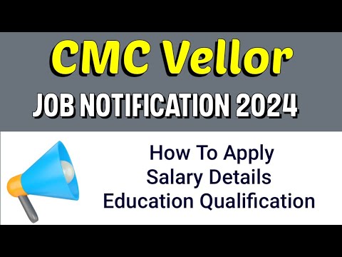 CMC Vellore Job Opening / How To Apply CMC vellore Job / Nurses Profile ...