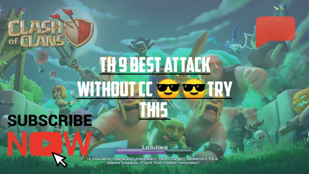 BEST TH9 ATTACK STRATEGY OP ATTACK U CAN SEEE😁 - YouTube