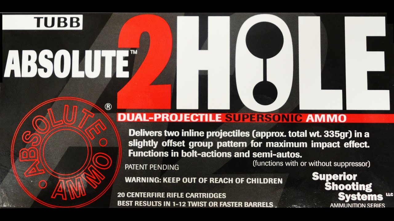 4 Shots, 8 Hits - DTAC ABSOLUTE 2Hole Ammunition - YouTube