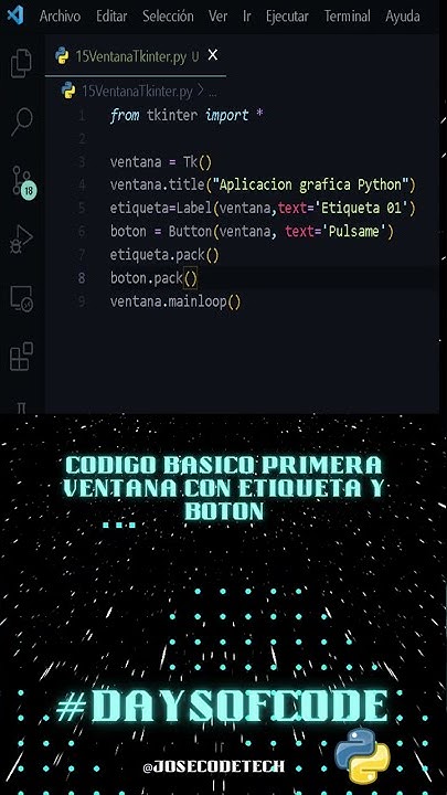 18 Aplicacion grafica en Python con tkinter - YouTube