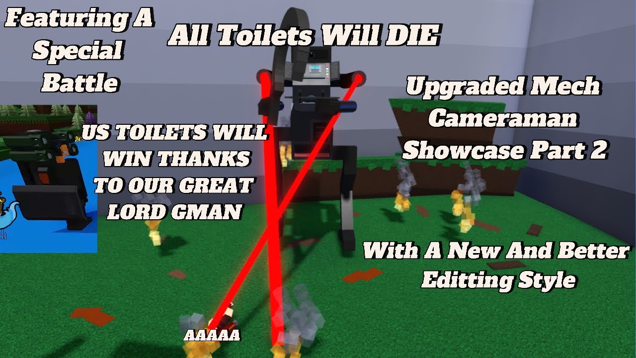 Roblox Build A Boat For Treasure Upgraded Mech Cameraman Showcase (Part ...