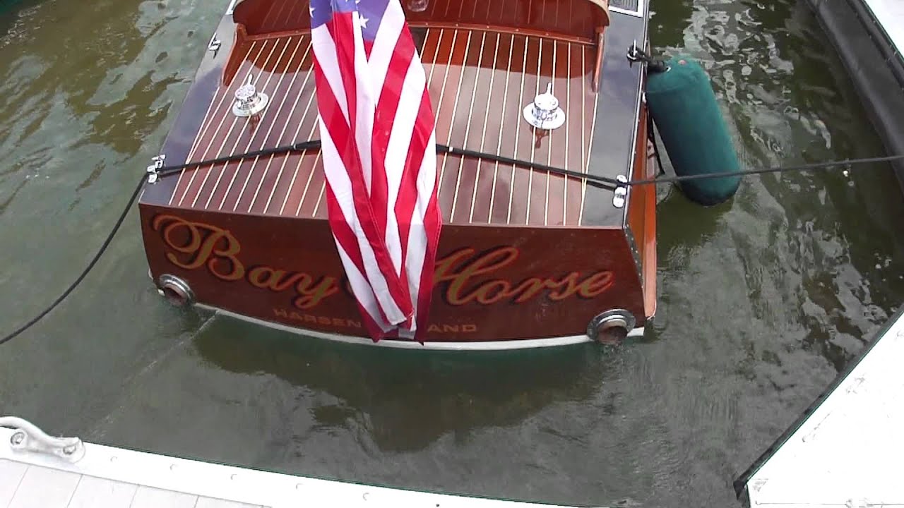 Scripps Model 302 V12 Engine in 3 Cockpit Chris Craft "Bay Horse" - YouTube