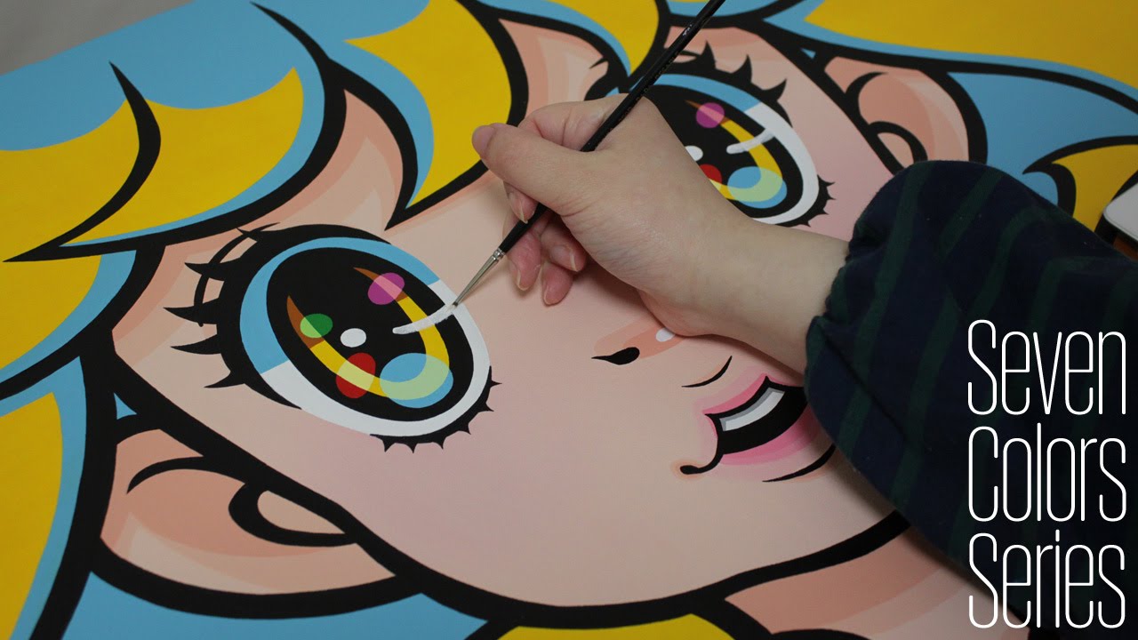 Acrylic Painting - Seven Colors Series - 2 - YouTube