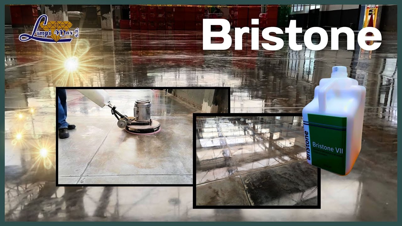 Como Cristalizar un piso con Cristalizador Bristone de LimpiMax - YouTube