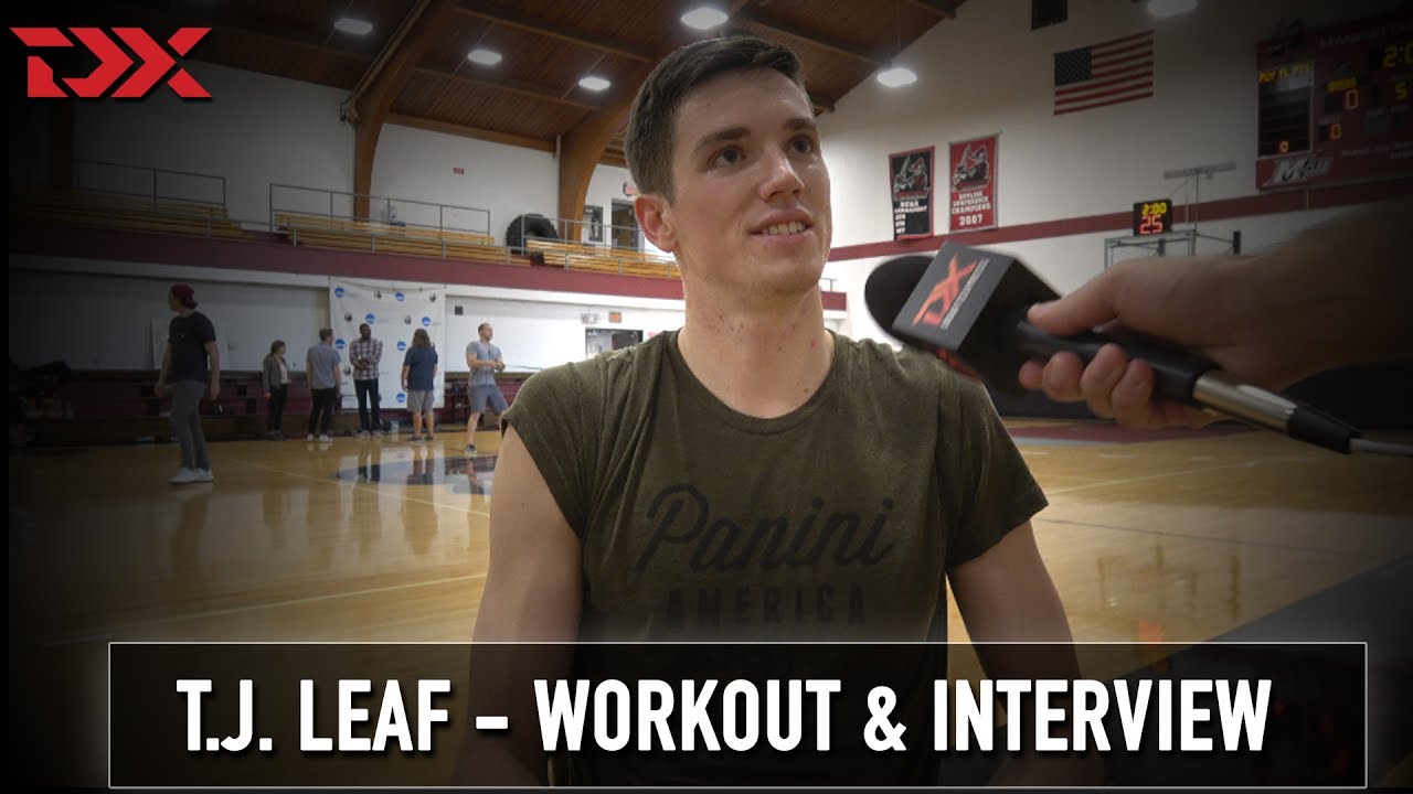 T.J. Leaf NBA Pre-Draft Workout and Interview - YouTube