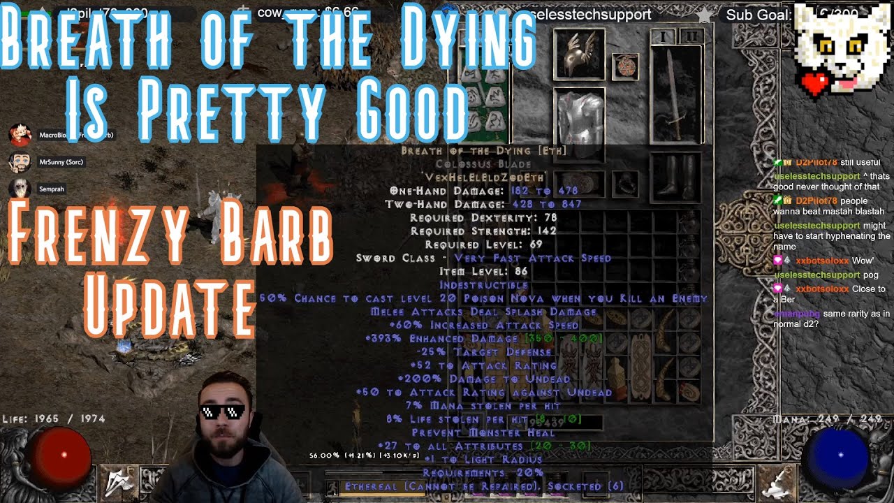 EBoTD + 3 Socket Arreats Frenzy Barbarian | Massive gear update ...