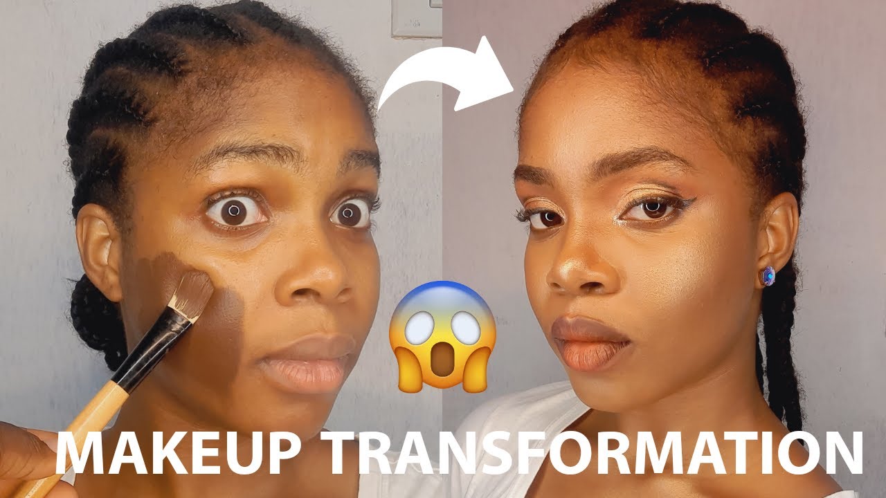 DARK SKIN MAKEUP TUTORIAL ON A LIGHT SKIN?! 😱😱😱 | MAKEUP TRANSFORMATION ...