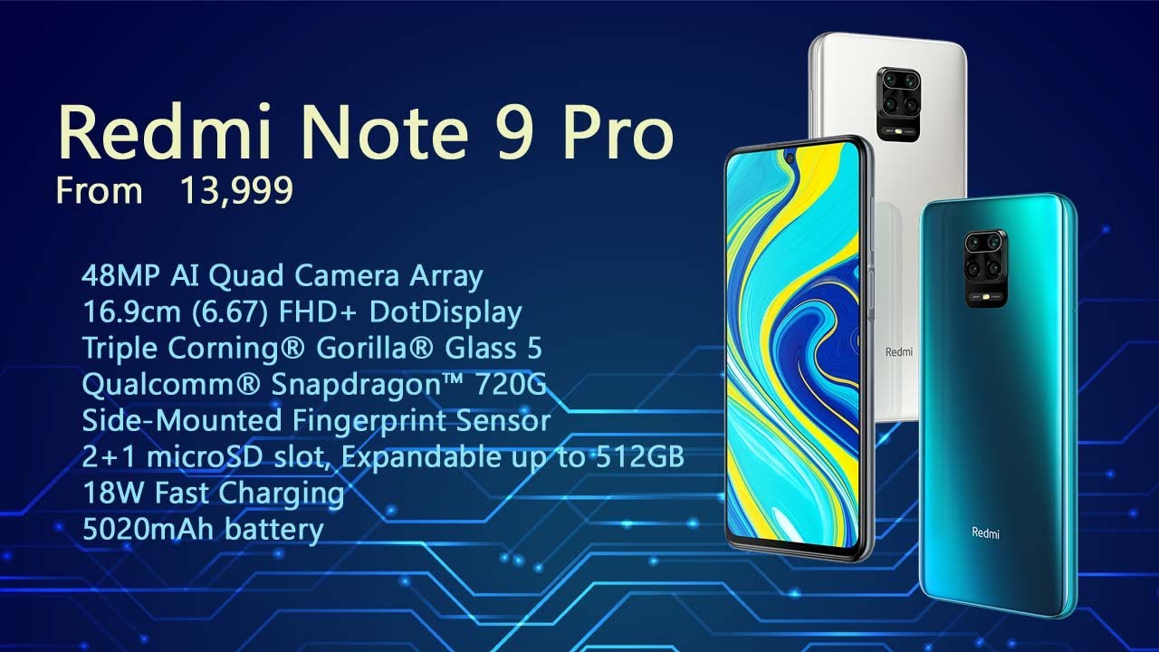 Redmi Note 9 Pro - Specification|48MP Mobile|Qualcomm Snapdragon 720G ...