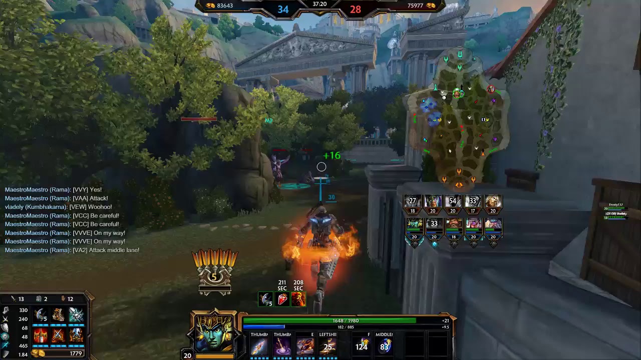 Smite Ranked: Lets Play Rama #1 Op...with no sound! Maestro Live Stream ...
