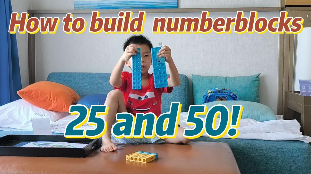 Numberblocks Toys-- build 25 & 50 and play with them - YouTube