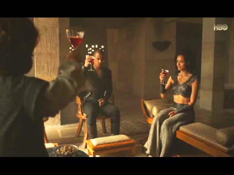 Game of Thrones S06E08 DRINK IN QUEEN DAENERYS NAME Tyrion, Missandei, Worm