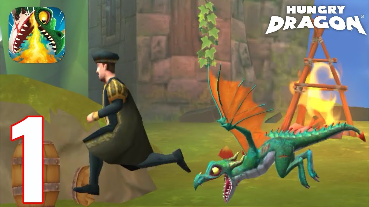 Hungry Dragon - Gameplay Walkthrough Part 1 - TUTORIAL (iOS, Android ...