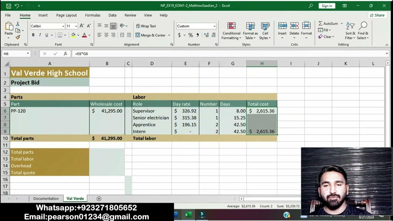 Excel 2019 Module 1 End of Module Project 2/2019 Module 1 End of Module ...