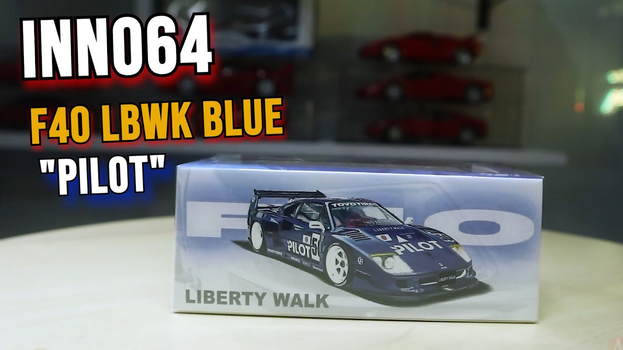 AKHIRNYA RILIS JUGA, DIECAST INNO64 FERRARI F40 LIBERTY WALK PILOT ...