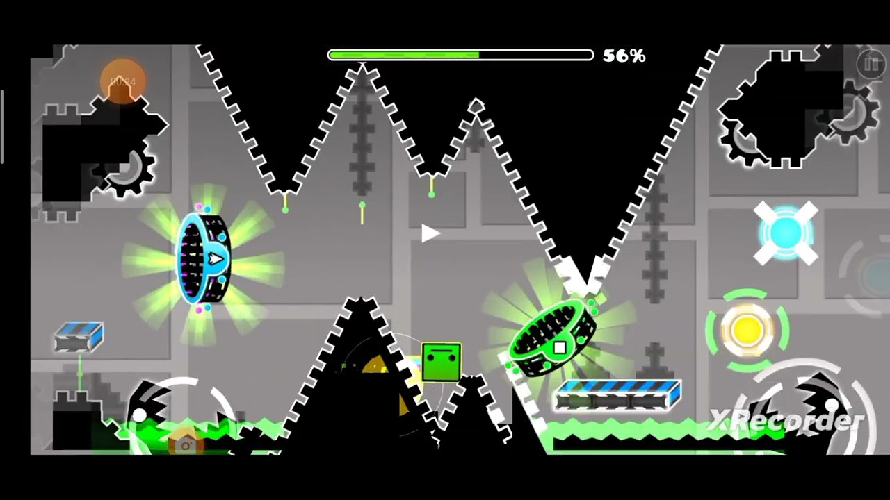 Geometry dash memory 1-20 - YouTube
