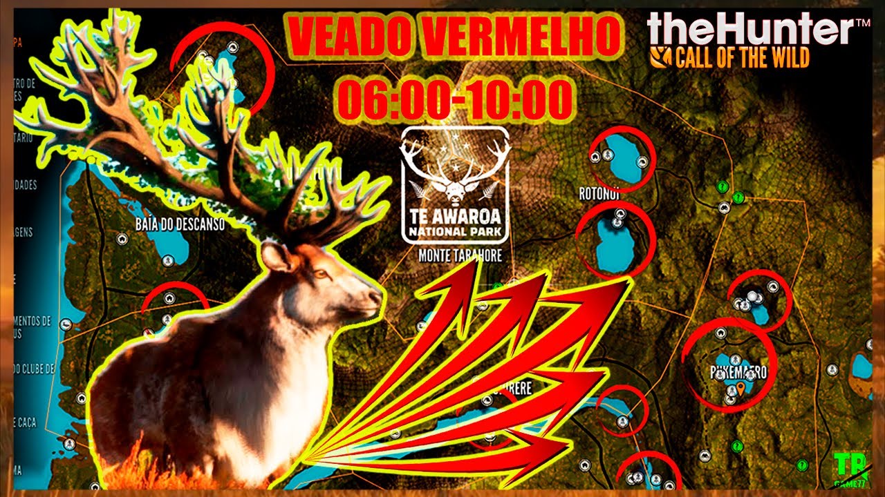 MELHORES LOCAIS para encontrar o GREAT ONE DE VEADO VERMELHO _ The ...