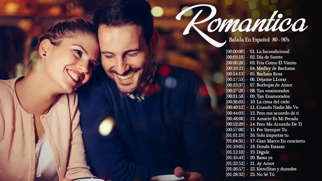 Las 100 mejores baladas en espanol - Musica Romantica 70 80 90 Para ...