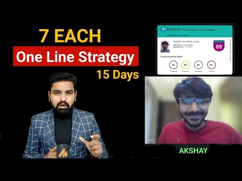 Podcast | AKSHAY Scored 7 Each in PTE One Line Strategy | First Attempt ...