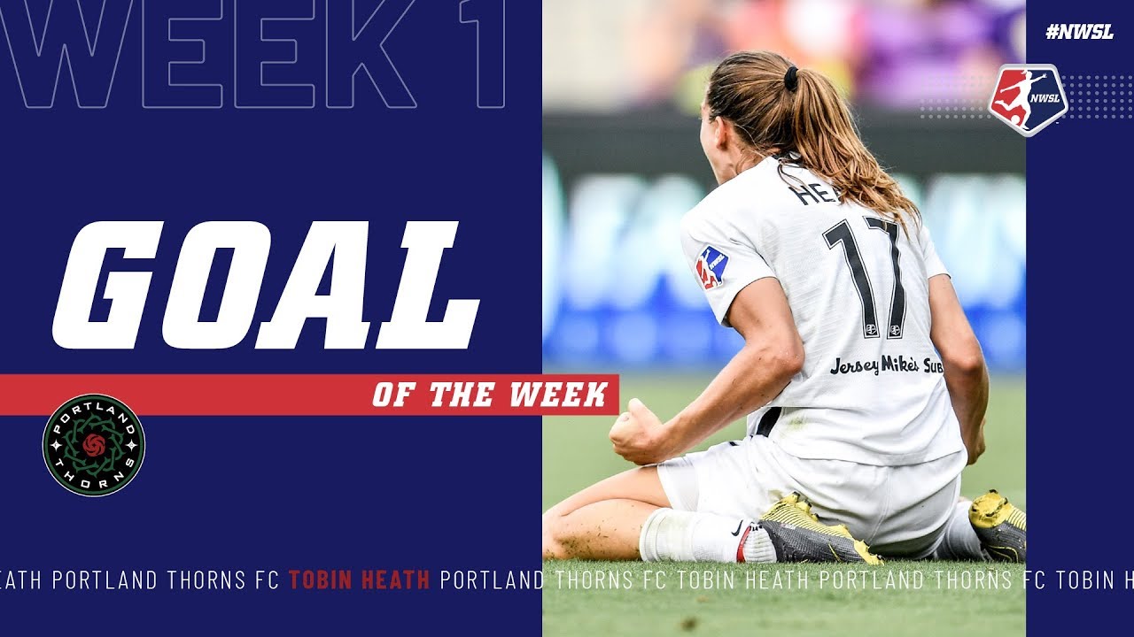 Tobin Heath, Portland Thorns FC | Week 1 #NWSL Goal of the Week - YouTube