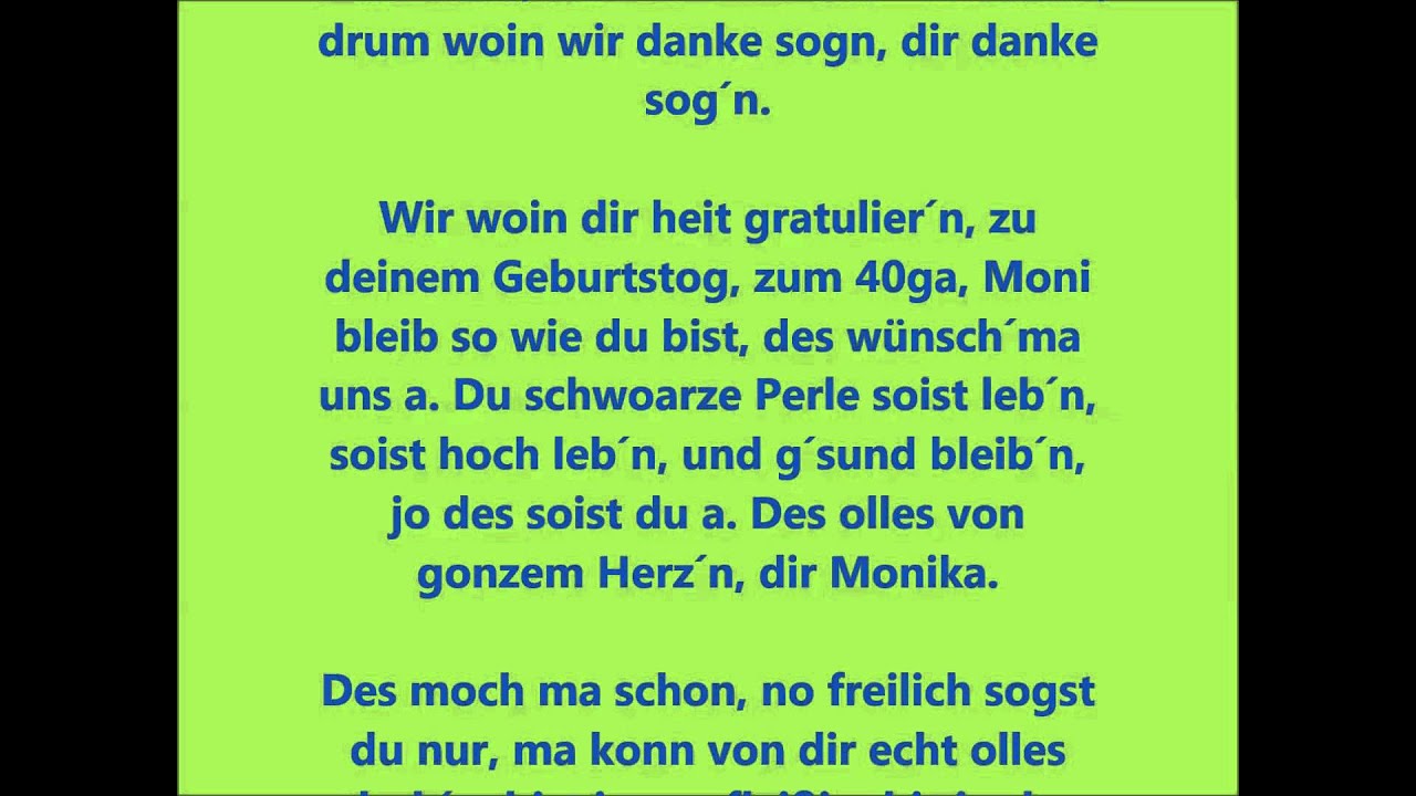 Die Moni is do :-) - YouTube