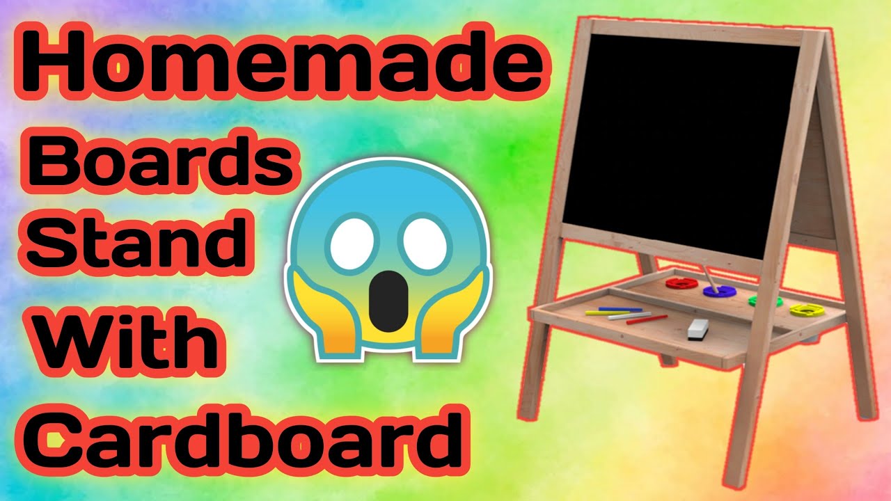 DIY Drawing Stand | Homemade Stand For Blackboard | Diy Easel Stand ...