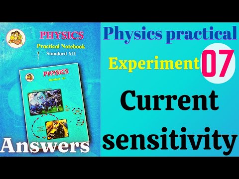 Current sensitivity class 12 physics practical experiment 7 answers ...