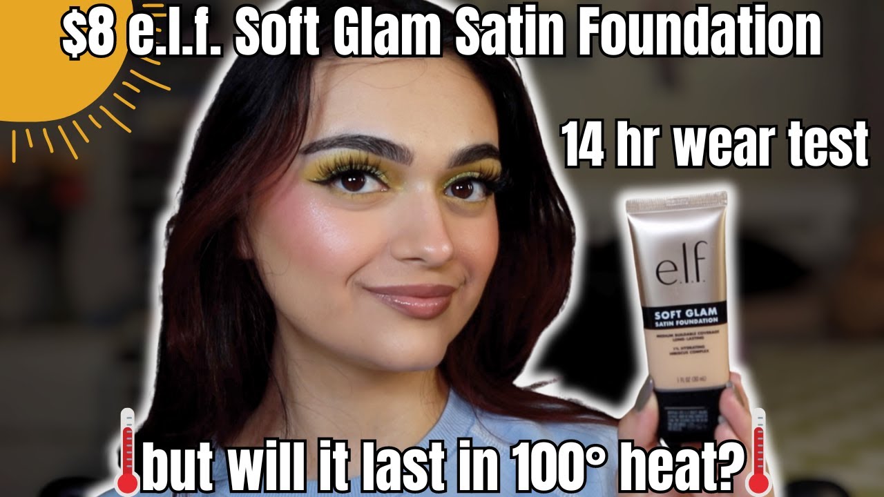 NEW ELF Soft Glam Satin Foundation REVIEW: Putting It to the TEST in ...