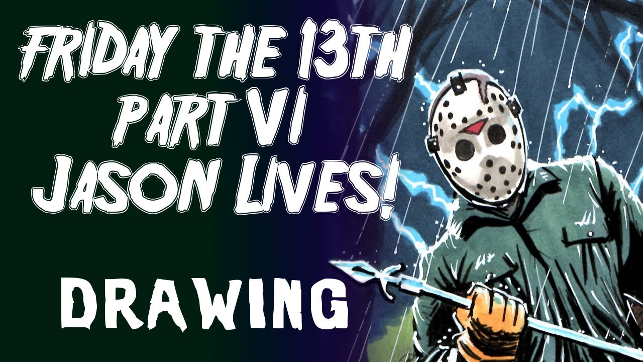 Friday The 13th Jason Mask Drawing